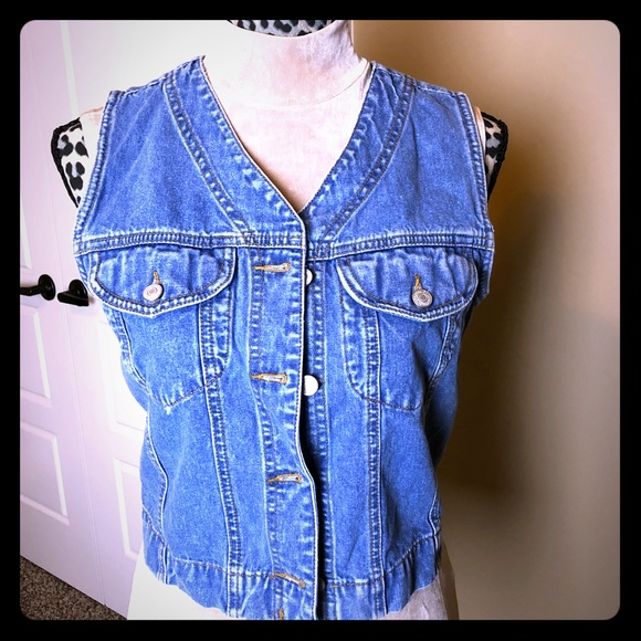 Vintage | Jackets & Coats | Vintage Jean Vest | Poshmark